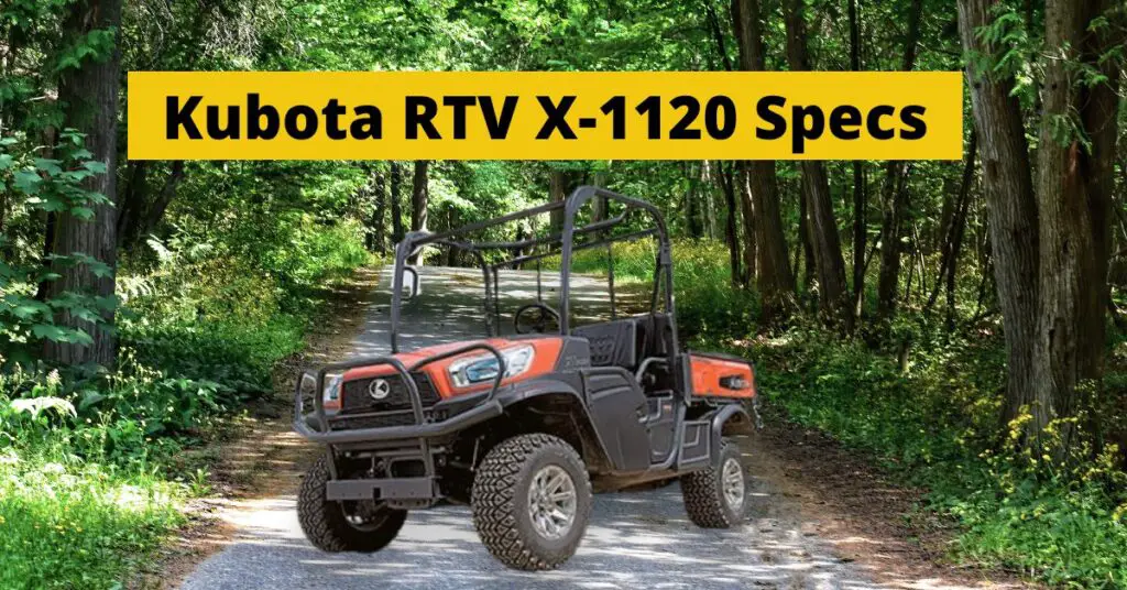 Kubota RTV-X1120 Specs: Diesel Utility Vehicle Features - Construction ...